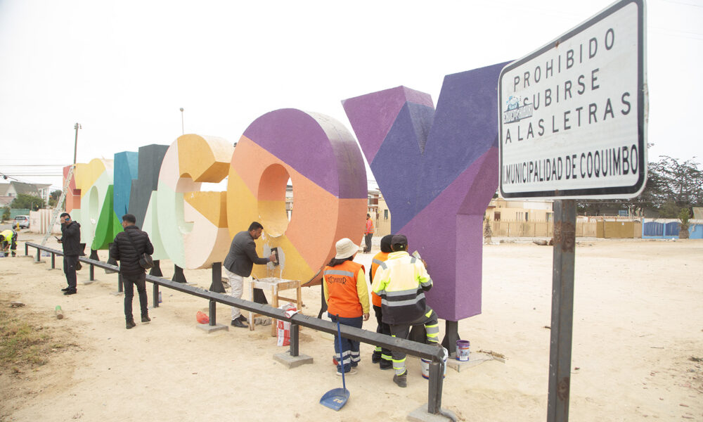 Con mejoras y pintado de letras de bienvenida avanza la recuperación de ...